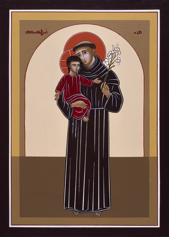 Saint Anthony Of Padua Iconography Paintings St Anthony The Great Icon